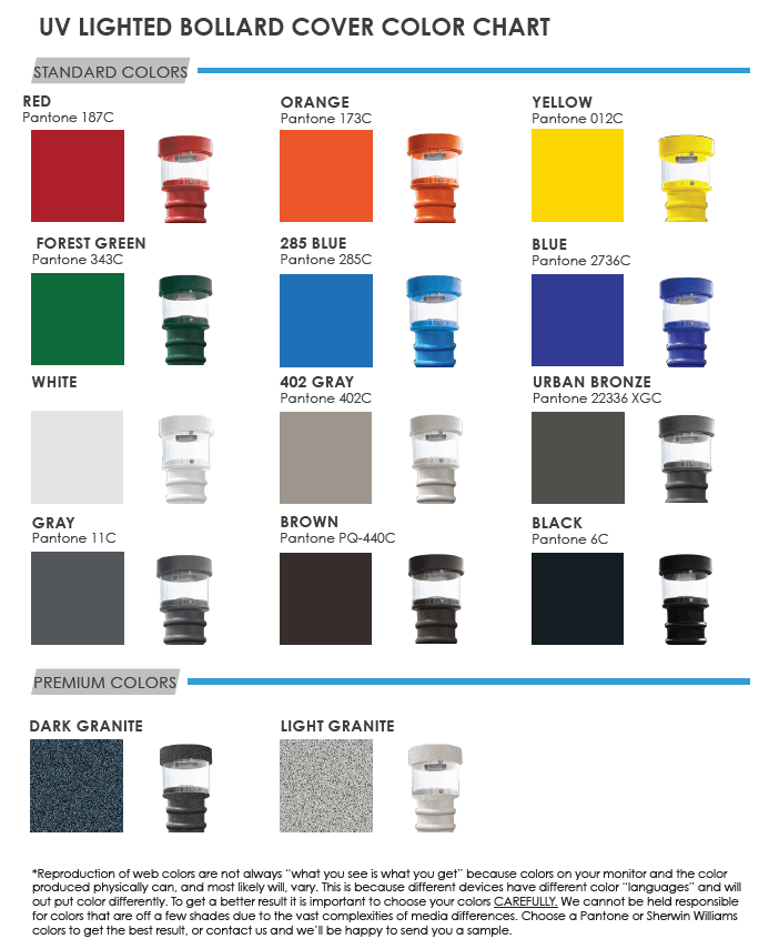 Lighted Bollard Covers, Wired and Solar Lighted Bollards