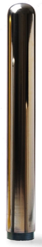 4" x 32" Mirror Finish Galvanized Bollard - Steel Bollards